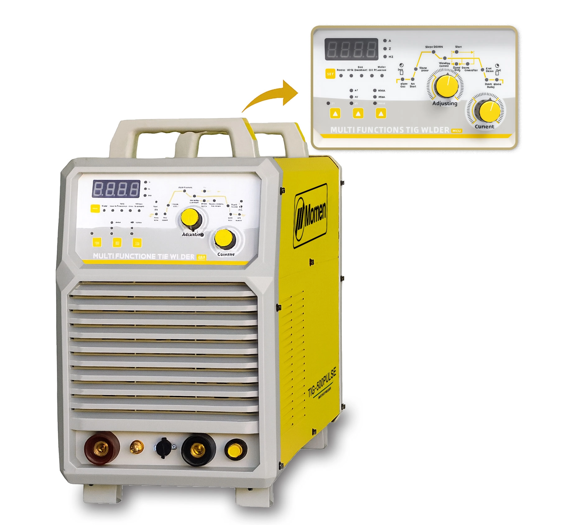 دستگاه جوش TIG 500 پالس مومن | جوشکاری حرفه‌ای AC/DC